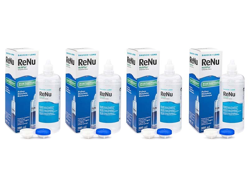 ReNu MultiPlus 4 x 360 ml med etuier – Linsevæske | Lentiamo